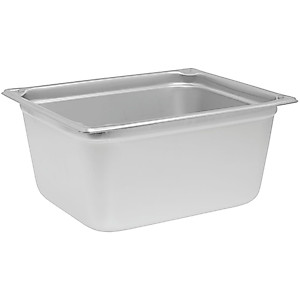 Vollrath Super Pan Transport, 1/2 size, 6" deep, reinforced corners, anti-jamming design, type 304 stainless steel, 20 gauge, NSF, Made in USA, 30265