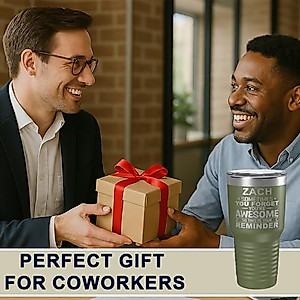 Personalized Inspirational Tumbler, Inspirational Gifts for Men Dad Father Wife Sister Women, Custom Birthday For Him Her, Customized You’re Awesome Tumbler, Teacher Coworker Gifts 30oz Olive