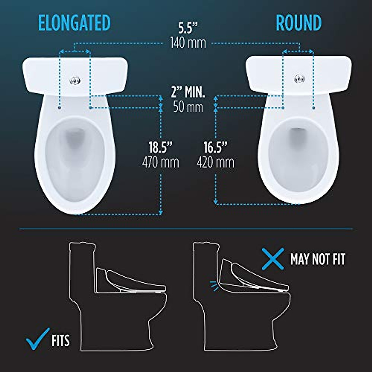 TOTO SW583#01 S350E Electronic Bidet Toilet Seat with Cleansing Warm, Nightlight, Auto Open and Close Lid, Instantaneous Water Heating, and EWATER+, Round, Cotton White