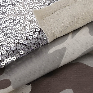 Buy Again 2 Piece Outfits for Women Cotton Linen Sets Plus Size Casual Loose Fit Tops Drawstring Camo Pants Tracksuit Set