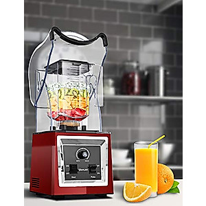 WantJoin Professional Soundproof Quiet Blender, Commercial Smoothie Blenders Countertop Blender with Shield Sound Enclosure,Multifunctional,Speed Control,Self-Cleaning