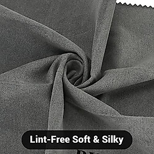 Gun Cleaning Cloth and Gun Cleaning Patches in Storage Box, 12"x12" Silicon Gun Cloth and 600pcs 2"x2" Gun Patches, Lint Free Gun Cleaning Supplies Fit for Most Firearms 9mm