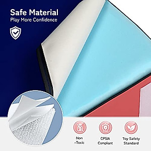 JOYMOR Indoor Soft Foam Climber Play Sets, Beginner Toddler Climber with Slide, Stairs and Ramp, Indoor Climbing Toys for Toddlers, Kids and Children