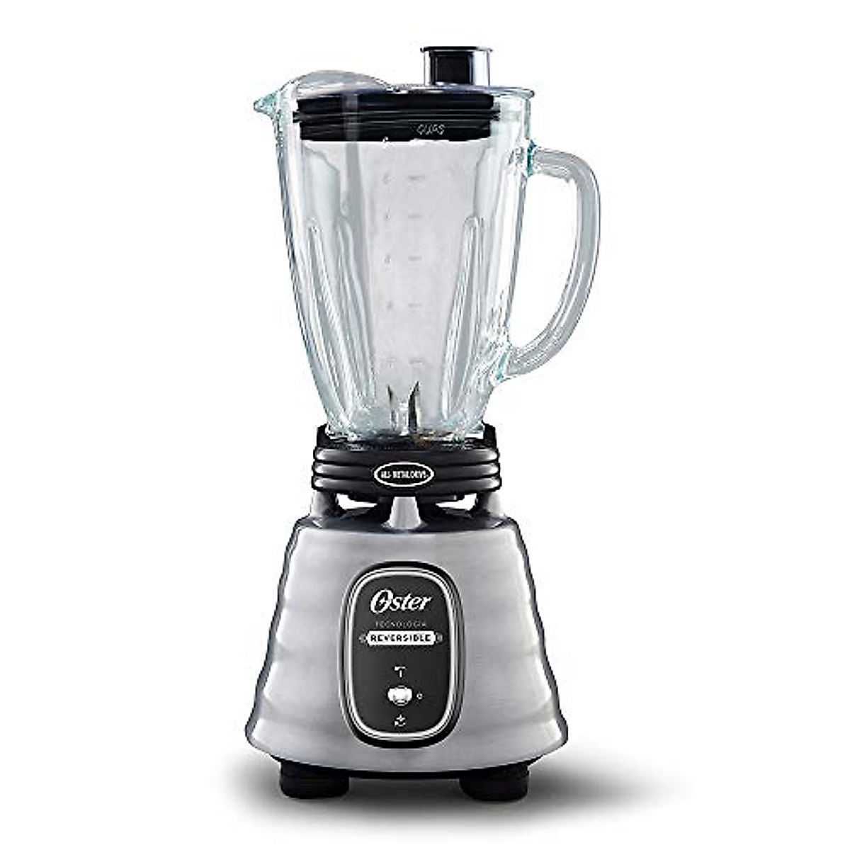 Classic blender Oster reversible chrome glass jar BLSTBESTE013