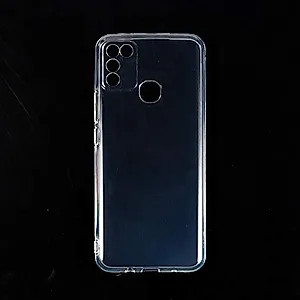 Infinix Hot 10 Play Case, Scratch Resistant Soft TPU Back Cover Shockproof Silicone Gel Rubber Bumper Anti-Fingerprints Full-Body Protective Case Cover for Infinix Smart 5 India (Transparent)
