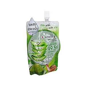 3 Packs of Smooto Aloe-E Snail Bright Gel. (50 ml./ pack). No alcohol.