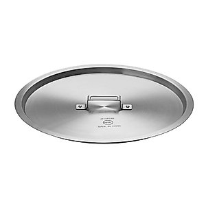 Soro Essentials- 60 qt. Aluminum Stock Pot Lid 18-7/64" Diameter x 1-19/64" Height 2 mm Thickness- Cooking Stock Pot Cover for Soup Stew Pot Simmering Pot Stock Pot Lid for Home Restaurant