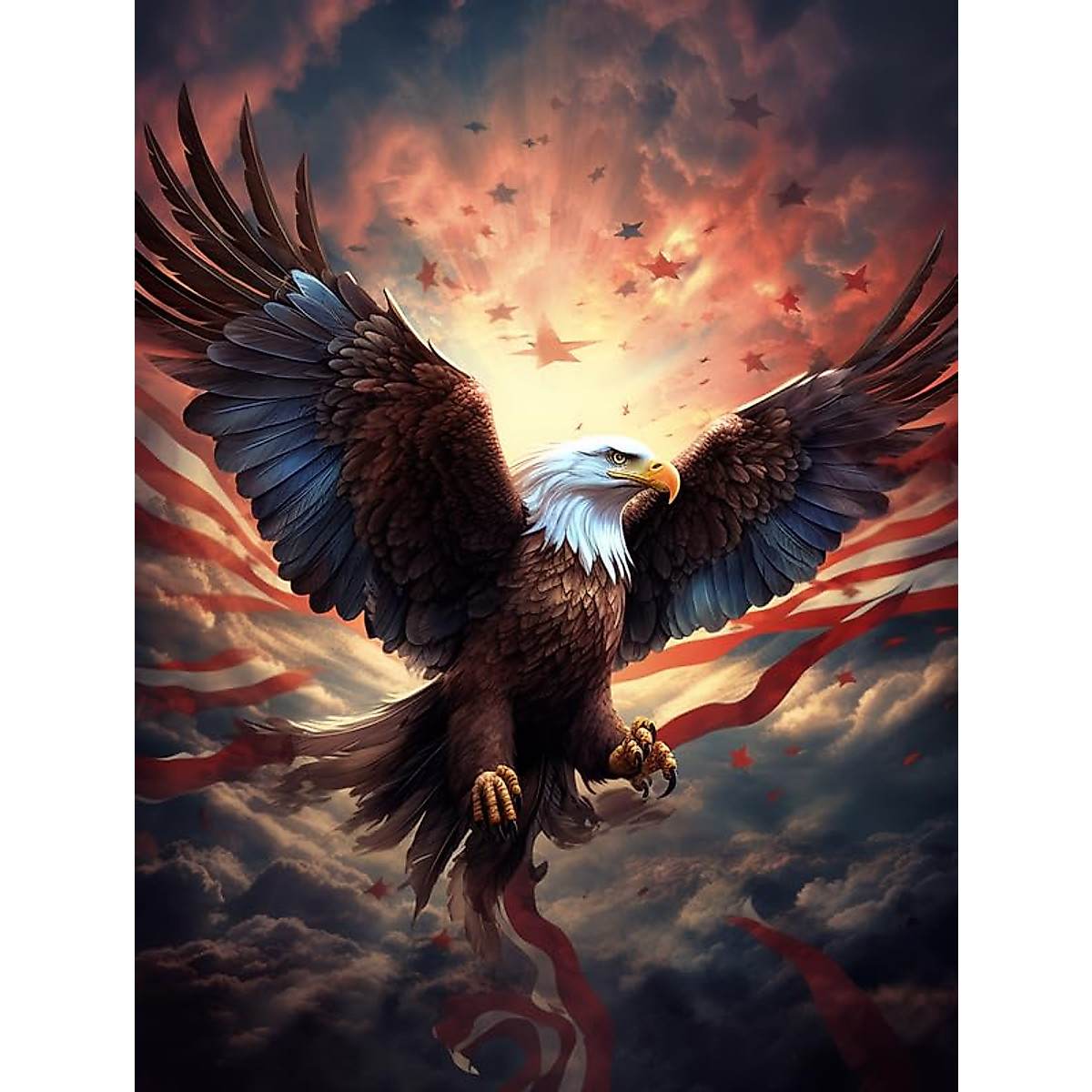 Bimkole 5D Diamond Painting Kits, Full Drill DIY Rhinestone Embroidery Set Paint with Diamonds Art by Number Kits Cross Stitch Home Wall Craft Decoration (12x16 inch)#b11143