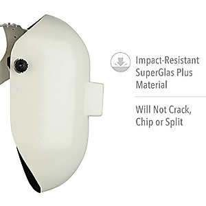 Fibre-Metal by Honeywell Pipeliner Fiberglass Welding Helmet with Ratchet Headgear (110WH), White