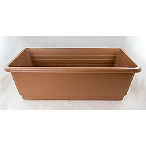 4 Japanese Brown Plastic Bonsai Training Pot/Flower Home Garden Planter 18"x 10.5"x 5.75"