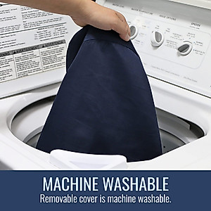 DMI Seat Cushion Donut Pillow and Chair Pillow for Tailbone Pain Relief, Hemorrhoids, Prostate, Pregnancy, Post Natal, Pressure Relief and Surgery, 18 x 15 x 3, Navy