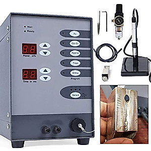 TFCFL Spot Welder Permanent Jewelry Welder Kit CNC Spot Welding Machine 110V 60HZ Pulse Argon Arc Welding Machine for DIY Jewelry Repair Gold and Hardware Workpiece