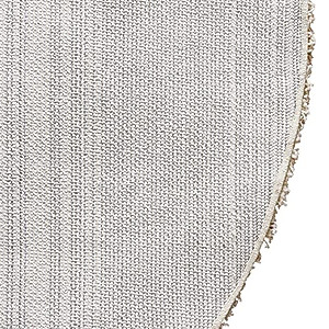 Rugs.com - Über Cozy Solid Shag Collection Rug – 5' x 8' Oval Pure Ivory Shag Rug Perfect for Living Rooms, Large Dining Rooms, Open Floorplans