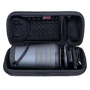 XANAD Hard Case for Bose SoundLink Revolve+ or Revolve+ (Series II) Portable & Long-Lasting Bluetooth 360 Speaker - Storage Protective Bag (Black)