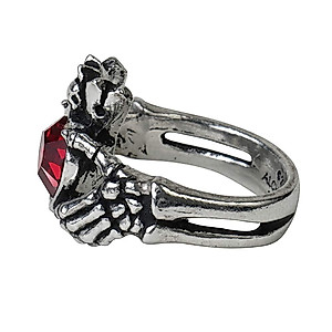 Claddagh By Night Ring (Size L , US 6)