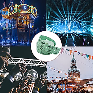 DNB 1000 Raffle Tickets - Double Roll 1000 Pairs per Roll 2 x 2 Inch 50/50 Consecutively Numbered Tickets for Entry/Events/Fundraiser/Prizes - Green