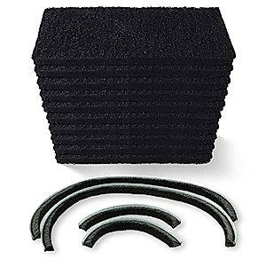 PET STANDARD Replacement Carbon Filters & 1 Replacement Seal Strip Set Compatible with Litter-Robot 3® Self-Cleaning Cat Litter Box, Pack of 10