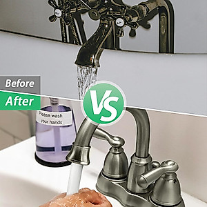 Faucet Aerator for Shower Bathroom Kitchen Faucet Parts Compatible with Moen 116618BN, High Flow Sink Aerator Replacement, 2.2 Gallon Per Minute, Finish Brushed Nickel