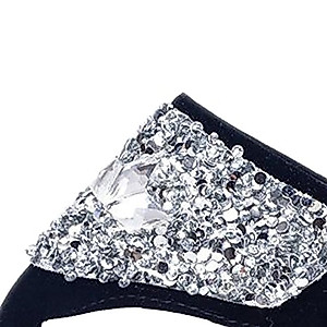 COVOYYAR Women's Summer Beach Casual Thong Shoes Platform Sandals Flip Flops (7.5, Black)