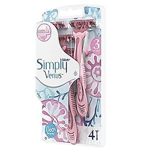 Venus - Simply3 Disposable Razors for Women - 4 Pieces