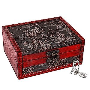 SICOHOME Treasure Box, 5.46" Tarot Cards Box for Trinkets,Taro Cards,Gifts and Home Decor