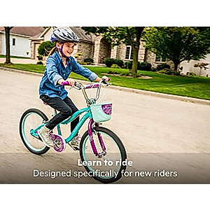 Schwinn Koen & Elm BMX Style Kids Bike in 20-Inch Wheels, Basket, Chain Guard & Kickstand Included, For Boys & Girls Age 7-13 Year Old, No Training Wheels, Teal