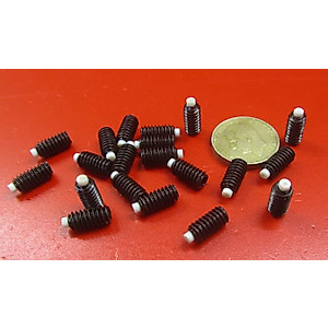 Black Oxide Steel Nylon Tip Set Screw 1/4"-20 x .500" Thread Length 20 pcs