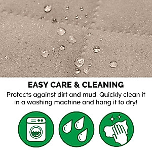 Furhaven Water-Resistant & Reversible Chair Cover Protector for Dogs, Cats, & Children - Quilted Polka Paw Living Room Furniture Cover - Biscuit, Chair