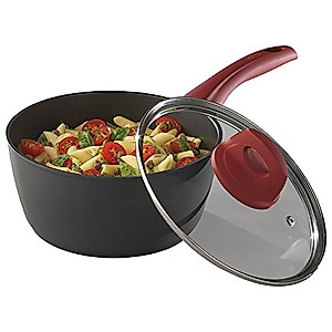 Bialetti Simply Italian Nonstick Covered Sauce Pan, 2.75 quart, Multicolored