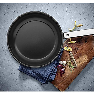 WMF Frying Pan Coated with Devil Pouring Rim Stainless Steel Handle, Silver, 28 cm