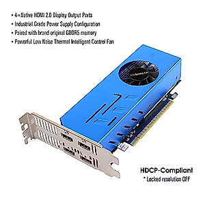 SRhonyra 4 Monitor Video Card GTX 750Ti Multi-Display 4GB GDDR5 Graphics Card Supports 4HDMI Outputs 128-bit