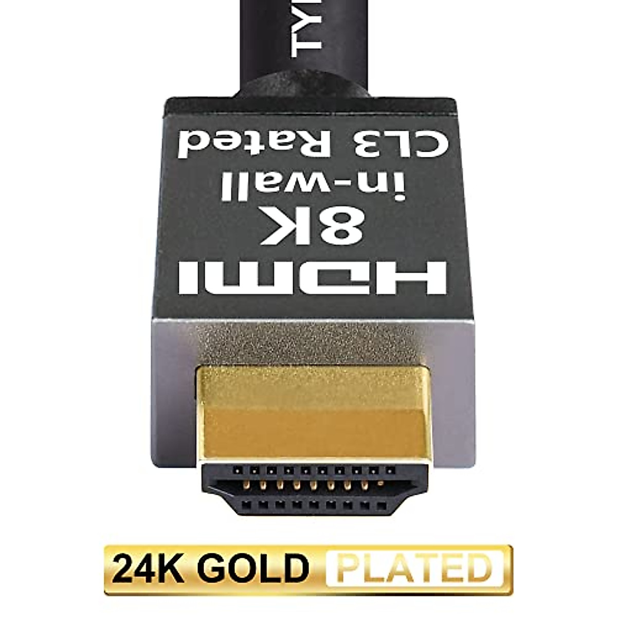 iBirdie 8K HDMI 2.1 Cable 15 Feet CL3 in Wall Rated 8K60Hz 4K120Hz eARC ARC HDCP 2.3 2.2 Ultra High Speed Compatible with Dolby Vision Roku Sony LG Samsung PS5 PS4 Xbox Series X RTX 3080 3090