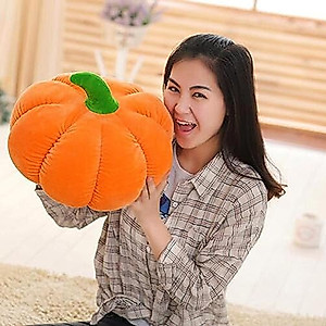 Halloween Pumpkin Pillow, Pumpkin Shaped Throw Pillow, Stuffed Pumpkin Fluffy Pumpkin Plush Toy, Decorative Throw Pillows Thanksgiving Pillow 3D Simulated Pumpkin Pillows for Party Home Decor 16inch