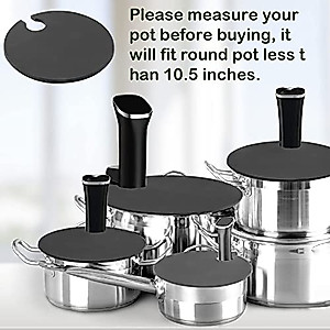 Sous Vacuum and Vide Lid Cooking Sous Vacuum and Vide Cooker Fits Up to 10.5" Pot, Prevent Water Evaporation and Retain Flavor for Stock