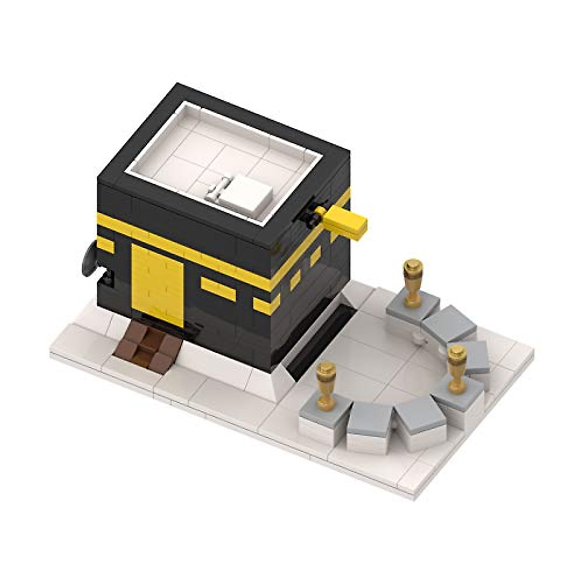 Kaaba Bricks Islamic Toy Building Blocks Set Included Guide of 64 Steps Durable Quality Brain Booster Maze Puzzle Islamic Educational DIY Building Kit Ideal for Boys Girls Preschool (325 Pieces)