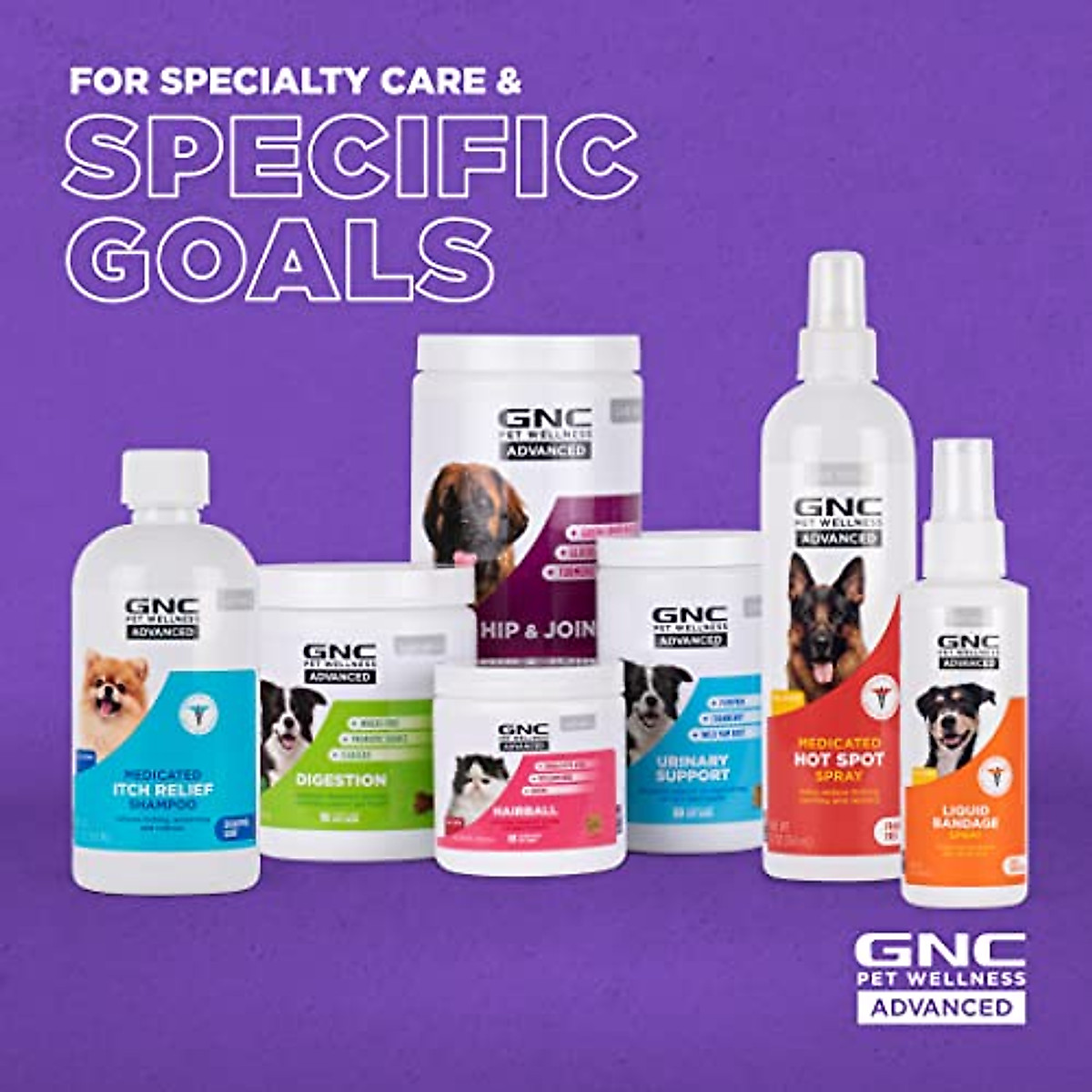 GNC Advanced Medicated Flea & Tick Shampoo for Dogs, 17 oz | Natural Flea & Tick Dog Shampoo Helps Repel Fleas & Ticks | pH Balanced Dog Shampoo in Citronella Scent (FF15156)