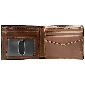 Fossil Men's Ryan Leather RFID-Blocking Slim Minimalist Bifold Front Pocket Wallet, Dark Brown, (Model: ML4229201)