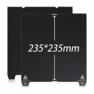 PEI Sheet Double Sided Textured 235mmx235mm with Flexible Steel Magnetic Bed 3D Printer Build Surface for Creality Ender 3/Ender 3 Pro/Ender 3 V2/Ender 3 S1/Ender 3 S1 Pro/Ender 3 Neo/Ender 3 V2 Neo