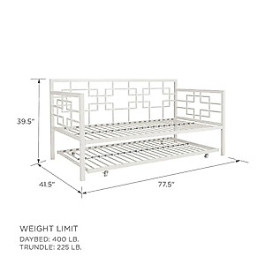 DHP Gail Daybed, White