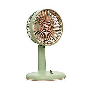 MagiDeal Desk Fan Table Fans Vintage Quiet Strong Mini USB Dual Adjustable Desktop Air Circulate Fan Personal Fan for Office Desktop Table Indoor Men, Green