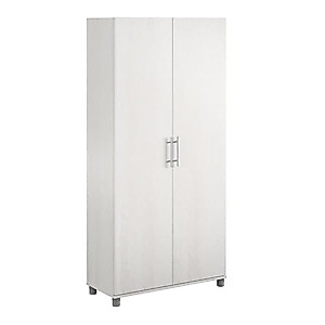 SystemBuild Evolution Camberly 36" Utility Storage Cabinet in Ivory Oak