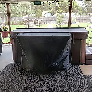 Aipwerer Patio Furniture Covers Black Garden Patio Sofa,Loveseat Bench Cover Heavy Duty Waterproof Table,Wind-Proof,With Anti-Ultraviolet Silver Coating Outdoor Furniture Set Covers (74.8in*26in*35in)