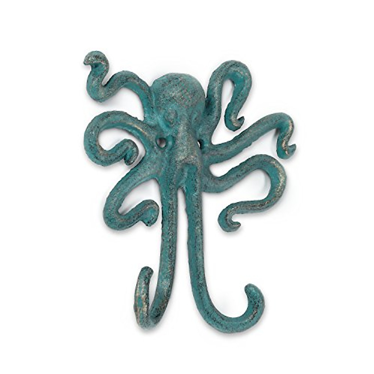 Abbott Collection 27-Iron AGE/364 Octopus Wall Hook, 6 inches H