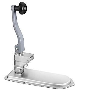 VEVOR Commercial Can Opener, 23.2"/59cm Long, Stainless Steel Manual Table Can Opener for Up to 15.7"/40cm Tall, Fixed with Clamp or Screws, Ergonomic Swing Handle & One Spare Knife, for Restaurants