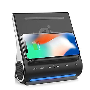 Azpen DockAll Fast Wireless Charging Sound Hub, Charging, Docking and Listening 4 in 1 Device for iPhone 15 14 13 12 11 X and Samsung S23 S22 S21 S20