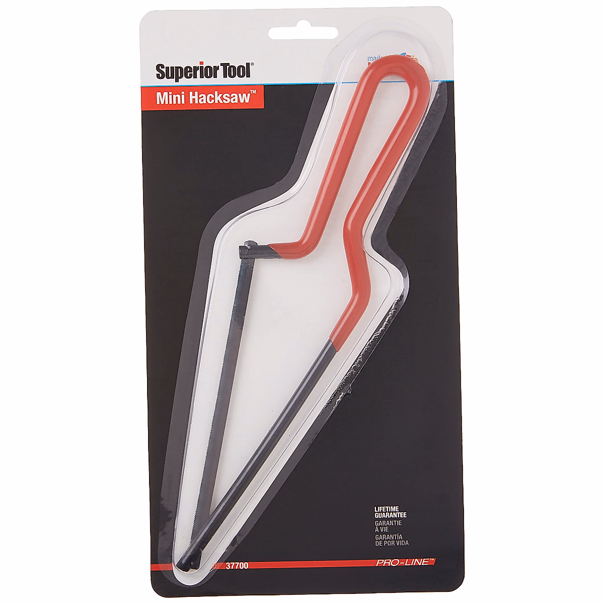 Superior Tool 37700 Mini Hacksaw-Hacksaw with 6 Inch Steel Blade 32 Teeth per Inch,Red