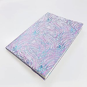 PUPUZAO A5 Book Cover ( Sunset Glow ) Hard Book Sleeve Cover for Paperback,Journal,Diary,Novel,Washable Fabric,Fits Thickness Adjustable