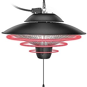 Simple Deluxe Patio Portable Outdoor Heating for Balcony, Courtyard, With Overheat Protection, Ceiling-Mounted Heater