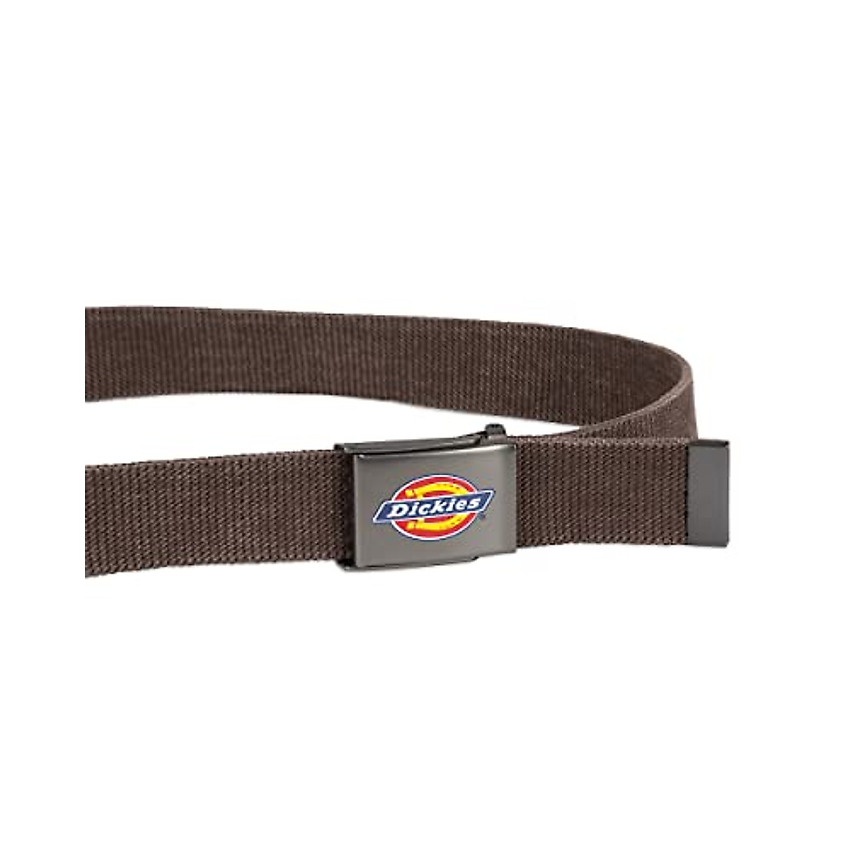 Dickies Men’s Cotton Web Belt with Military Logo Buckle