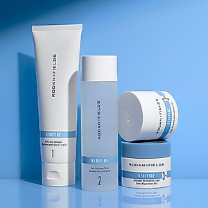 Rodan + Fields Redefine Regimen | Skincare Kit Includes Clay Cleanser, Toner, Triple Defense Cream, & Overnight Cream | Skin Care Gift Set for Women